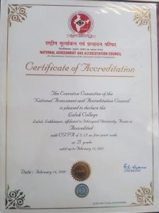 NAAC Accreditation – Laluk College